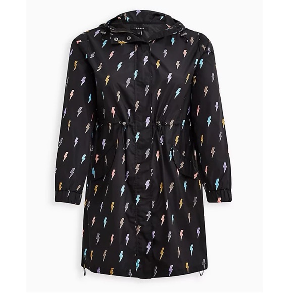 torrid | Jackets & Coats | Nwt Torrid Multicolor Lighting Rod Print ...
